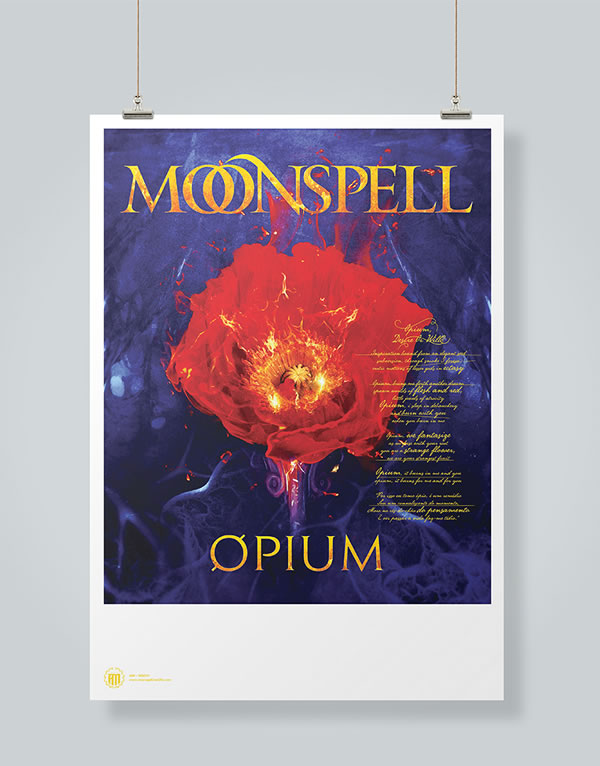 Opium (Poster Art, A3) | Clothing Shoes & Accessories | Moonspell+Rastilho